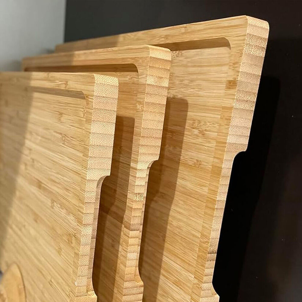 Hot Sell Bamboo Wood Cutting Board Set With Holder Utensil For Kitchen ...