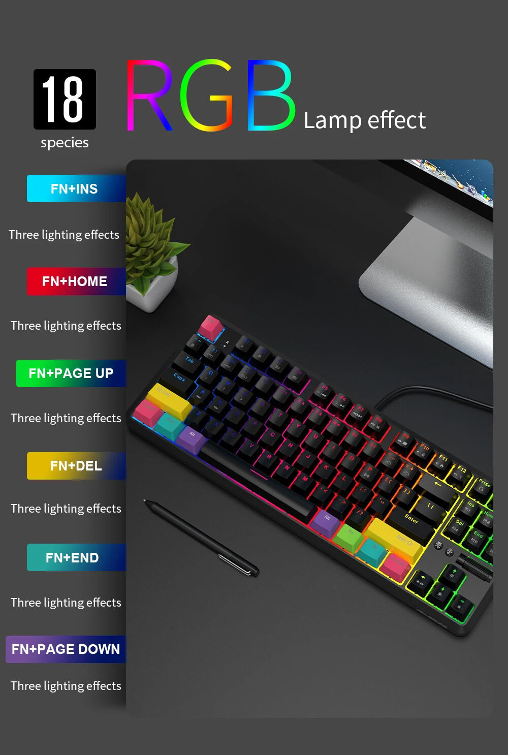 Buy Wholesale China Oem Ajazz K870t Mechanical Keyboard Wireless Wired ...