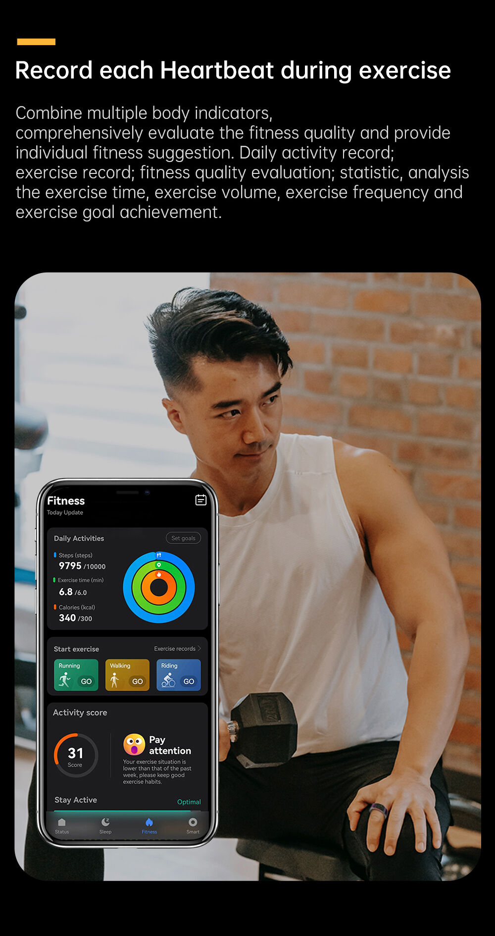 Manufacturer Eiot Smart Ring(sleep/ Heart Rate / Blood Oxygen ...