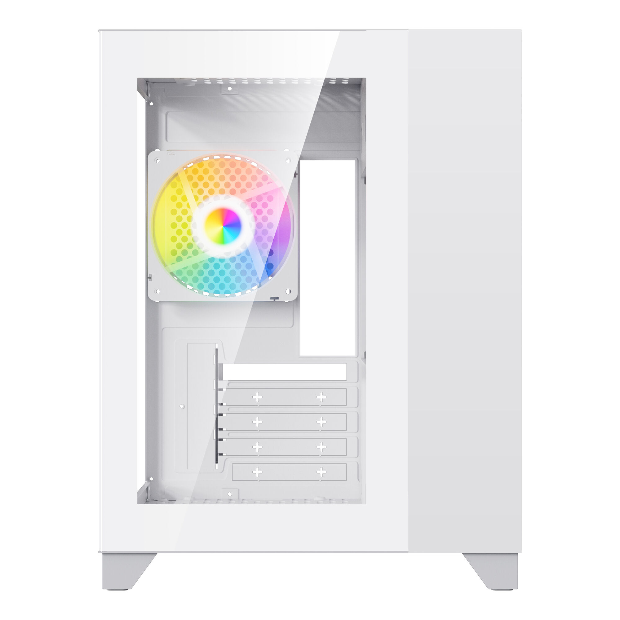 Good Quality Wide Cube Glass Aluminum Computer Case Pc Dual Chamber Atx ...