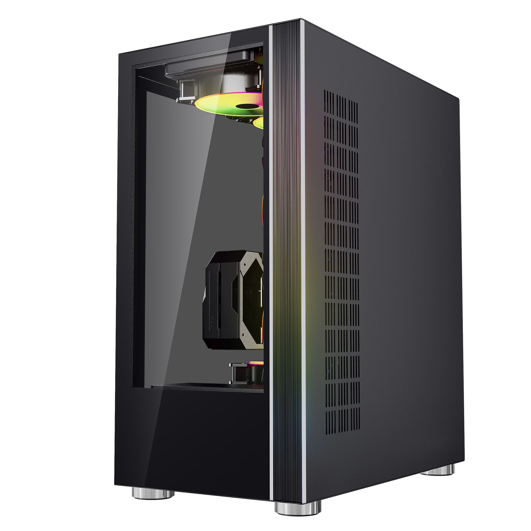 X01c Newest Designs Cool Gaming Pc Case Aluminum Alloy Frame Eatx/atx ...