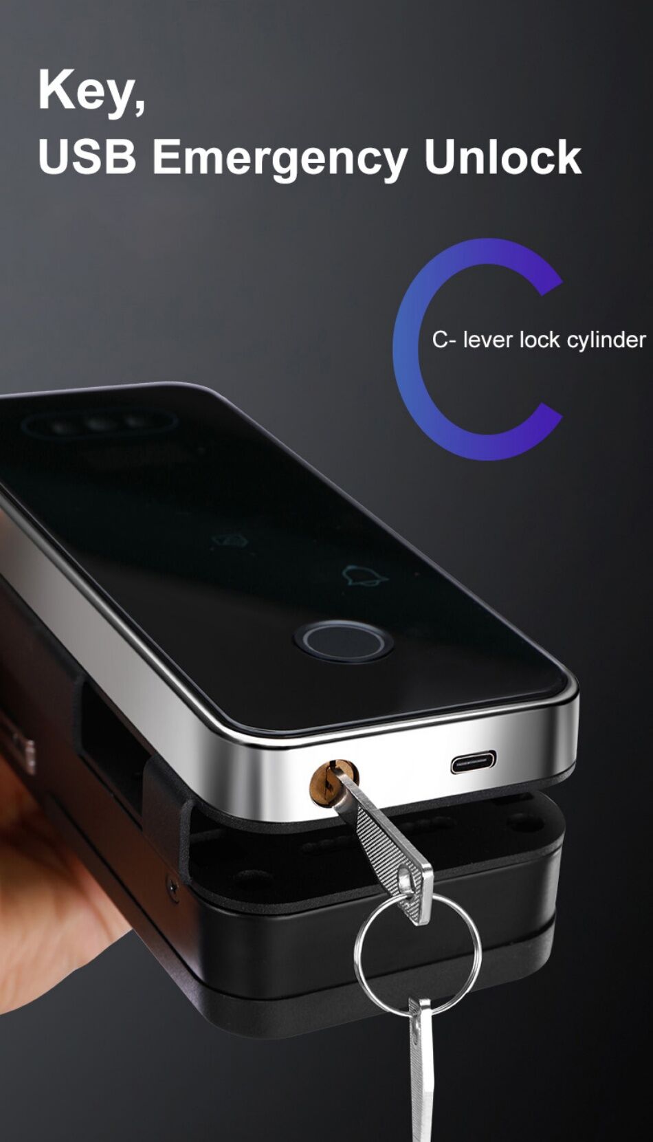 Sinovo Intelligent Home Digital Electronic Glass Door Lock Wifi Tuya ...