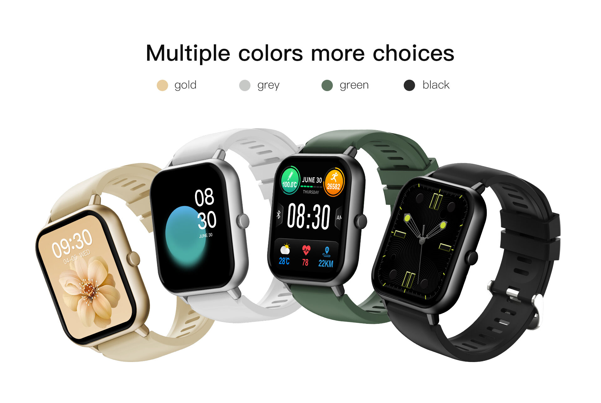 Factory Oem Odm Smart Watch Sport Fitness Health Blood Pressure Smart ...
