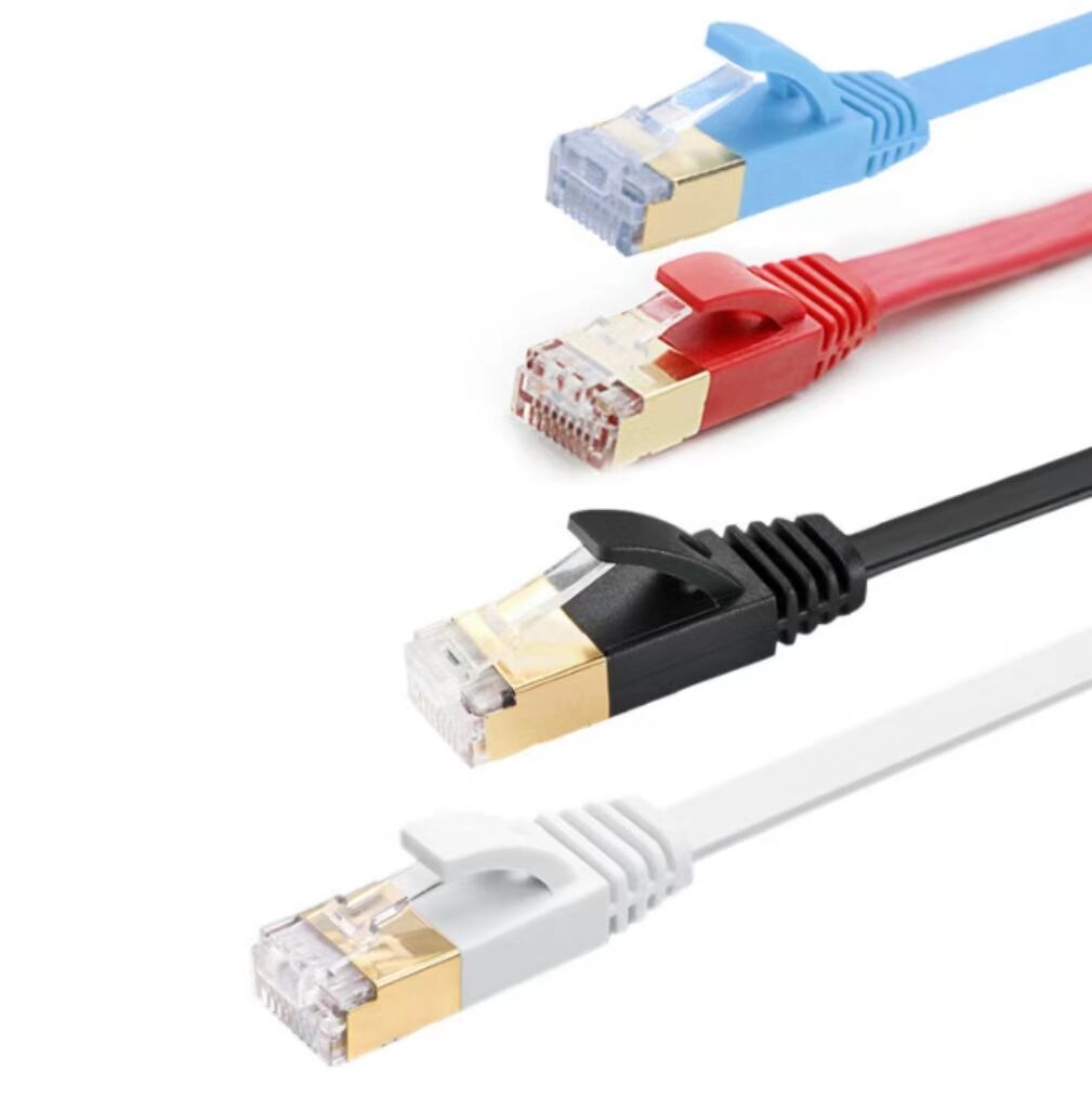 Cat7 Network Cable Class 7 Flat Network Jumper Home And Outdoor Gigabit ...