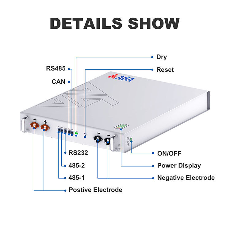 Aga Grade A Off Grid Household 5kwh 51.2v 100ah Solar Energy Storage ...