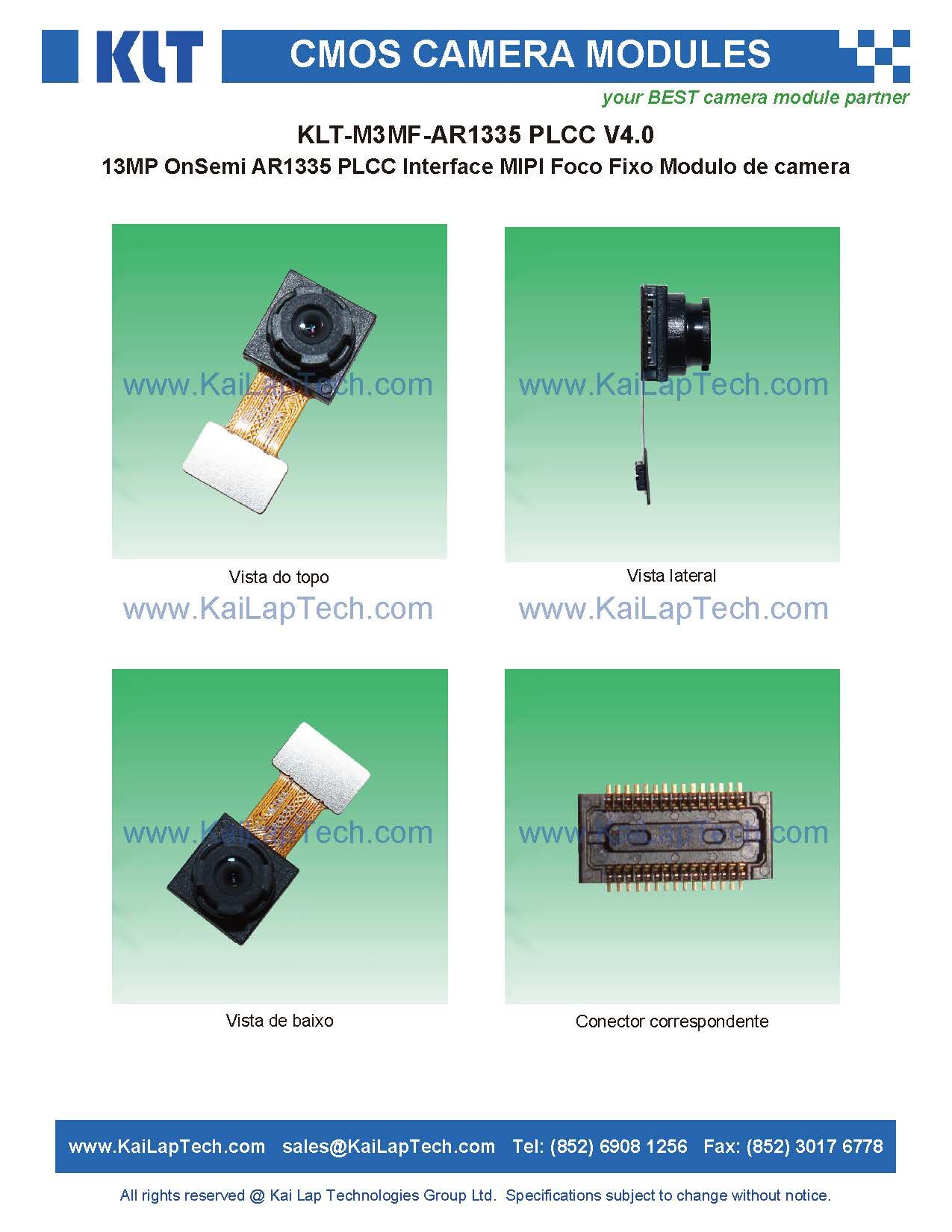 Klt-m3mf-ar1335 Plcc V4.0 13mp Ar1335 Plcc Interface Mipi Foco Fixo ...
