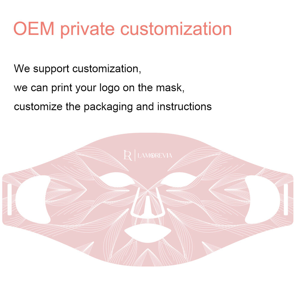 Oem Logo Flexible Anti-aging Anti-acne Led Light Therapy Facial Mask ...