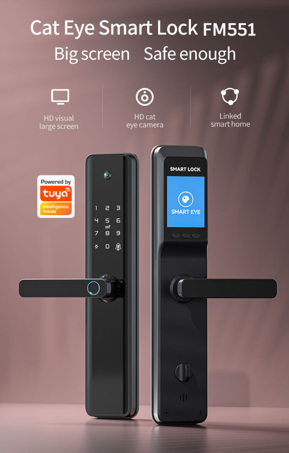 Best Seller Camera Lock Tuya Wifi App Fingerprint Handle Digital ...