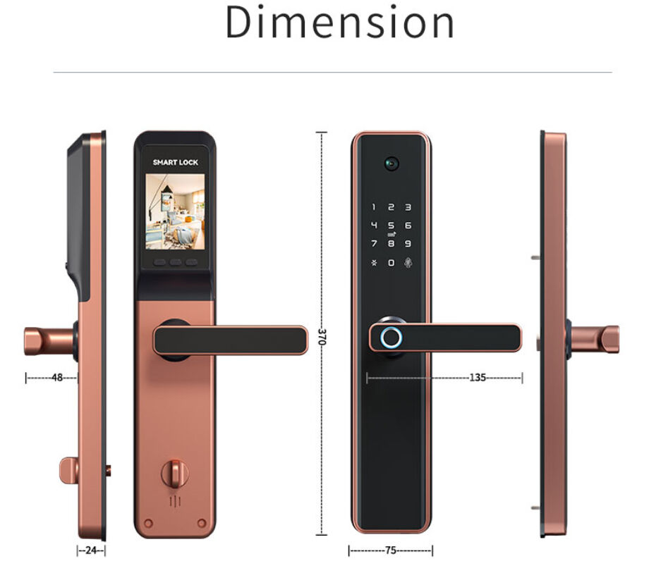 Best Seller Camera Lock Tuya Wifi App Fingerprint Handle Digital ...