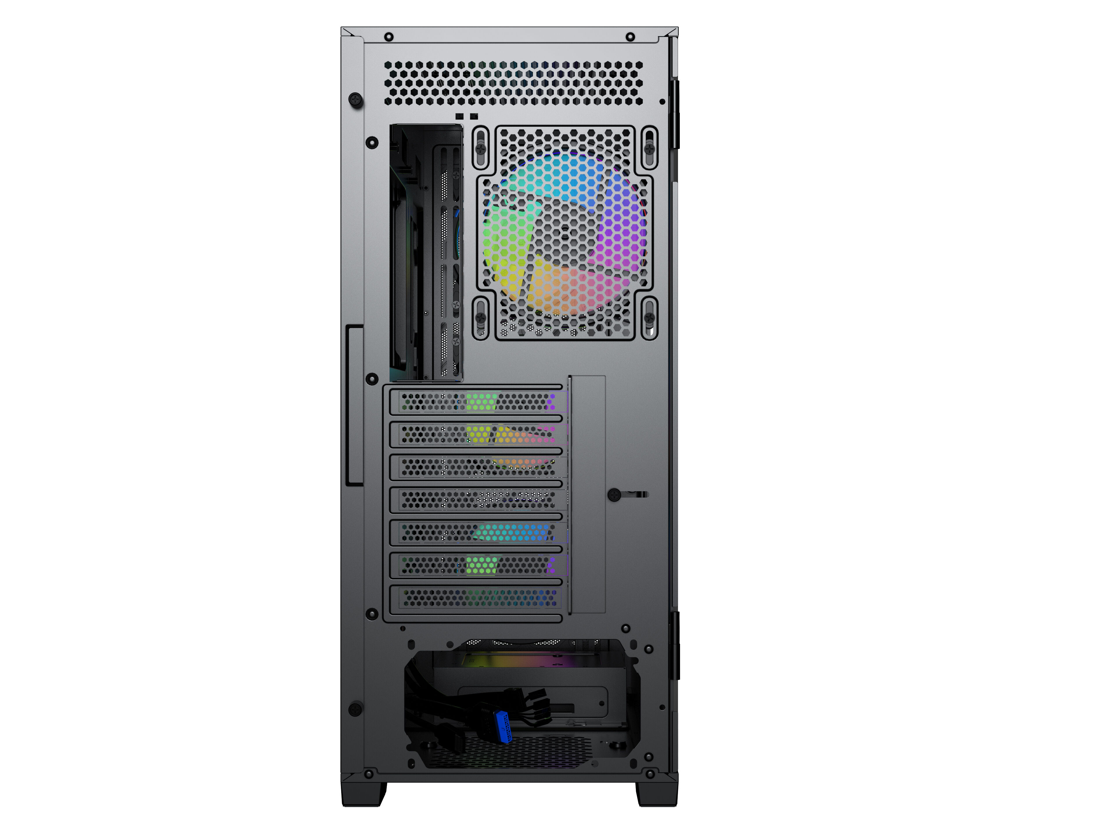 Independent Power Supply Compartment Computer Chassis Tempered Glass ...