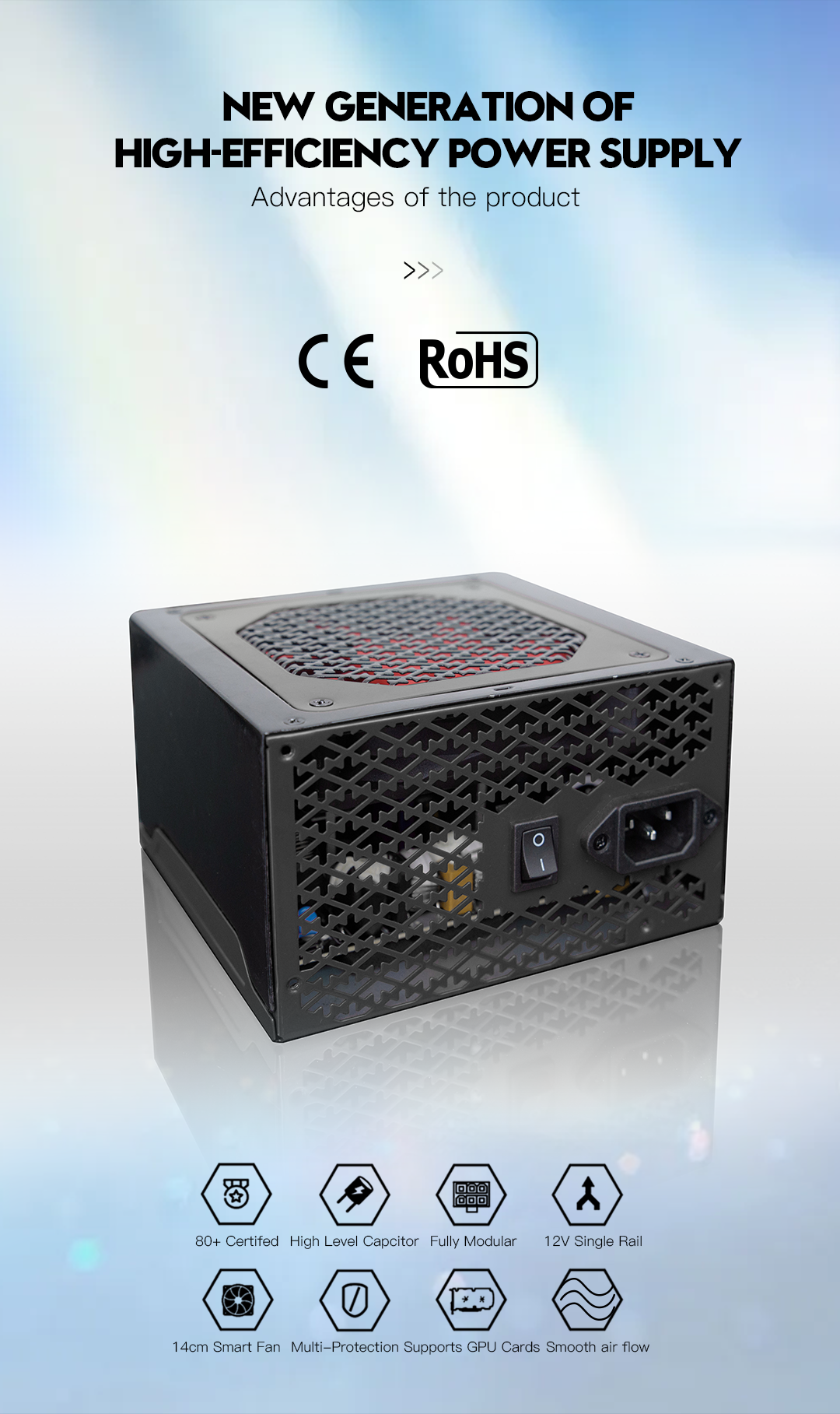 Whosale Atx 80+ Bronze 600wb Pc Power Supply 80plus Bronze Active Pfc ...