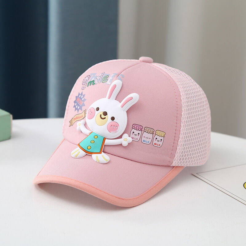 Kids Cartoon White Rabbit Caps Disney Boys Girls Cute Sun Hats Children ...