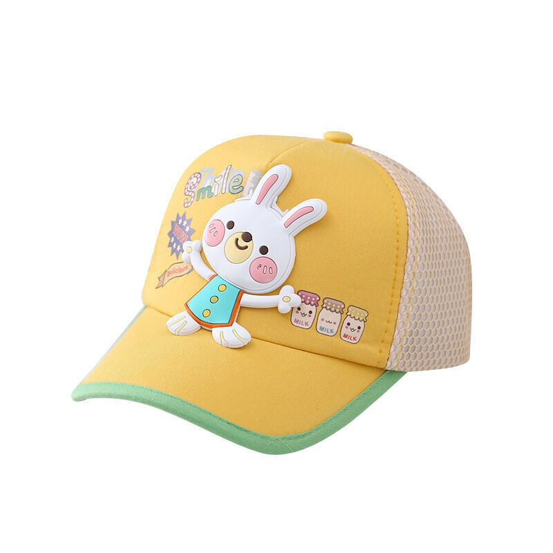 Kids Cartoon White Rabbit Caps Disney Boys Girls Cute Sun Hats Children ...