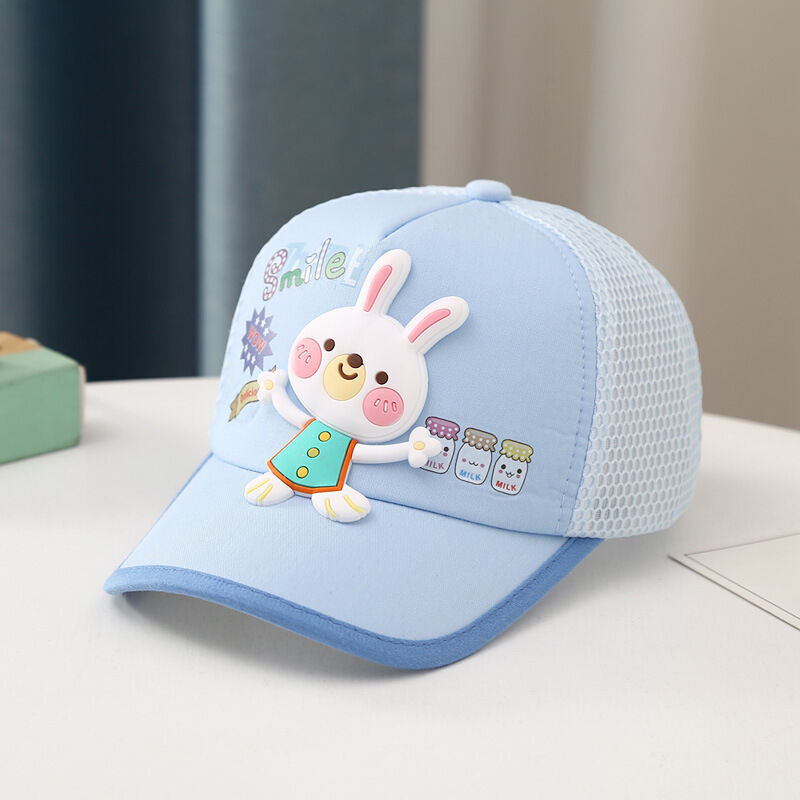 Kids Cartoon White Rabbit Caps Disney Boys Girls Cute Sun Hats Children ...
