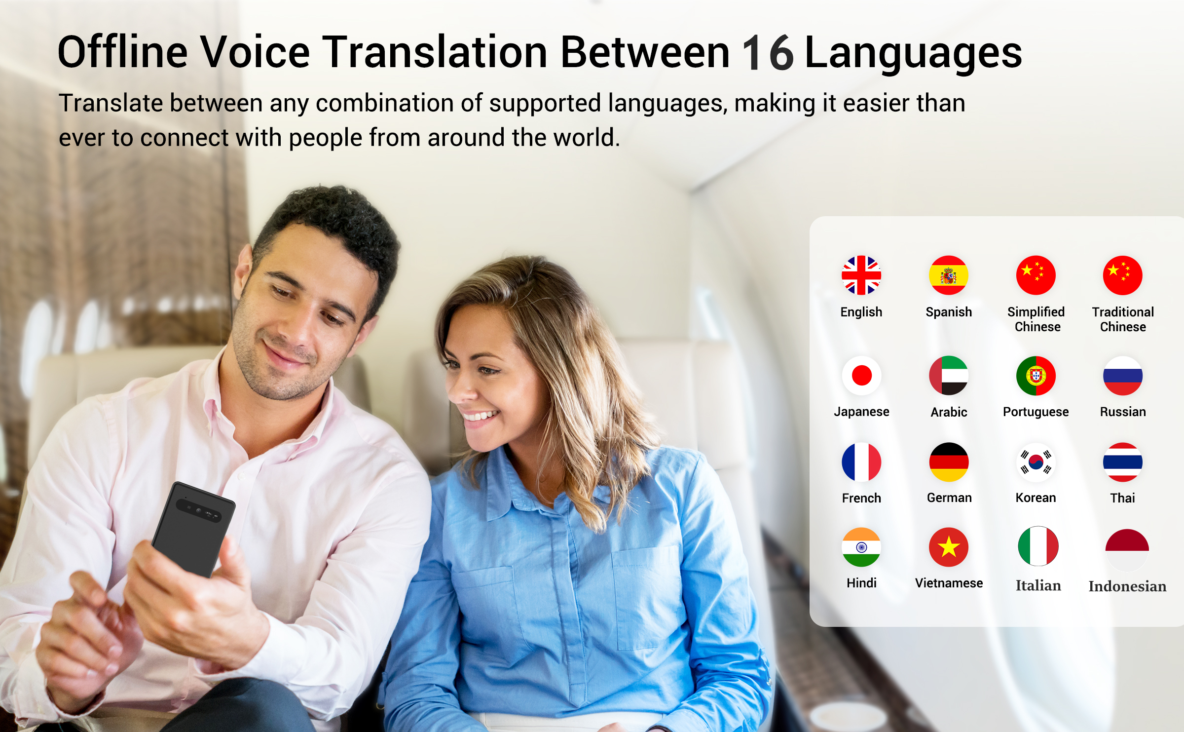 Wooask W12 Language Translator Device Accurate Offline Online ...