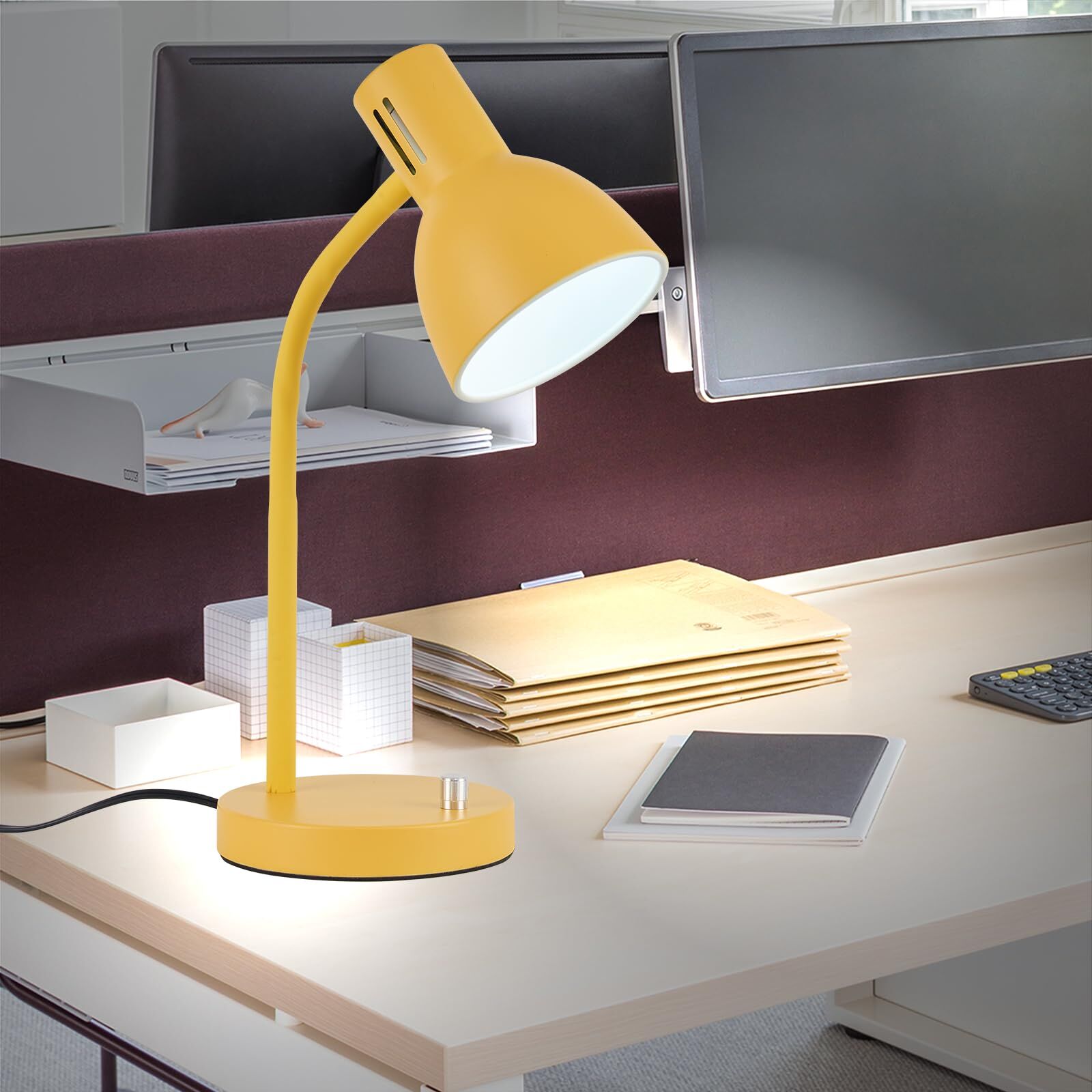 Buy Wholesale China Yellow E27 Metal Gooseneck Desk Lamp For Home ...
