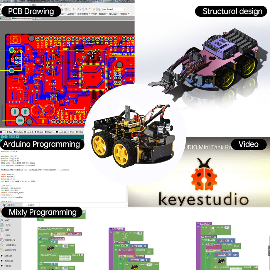 Keyestudio Diy Smart Home Kit Esp32 Starter Automation Projects Wooden ...