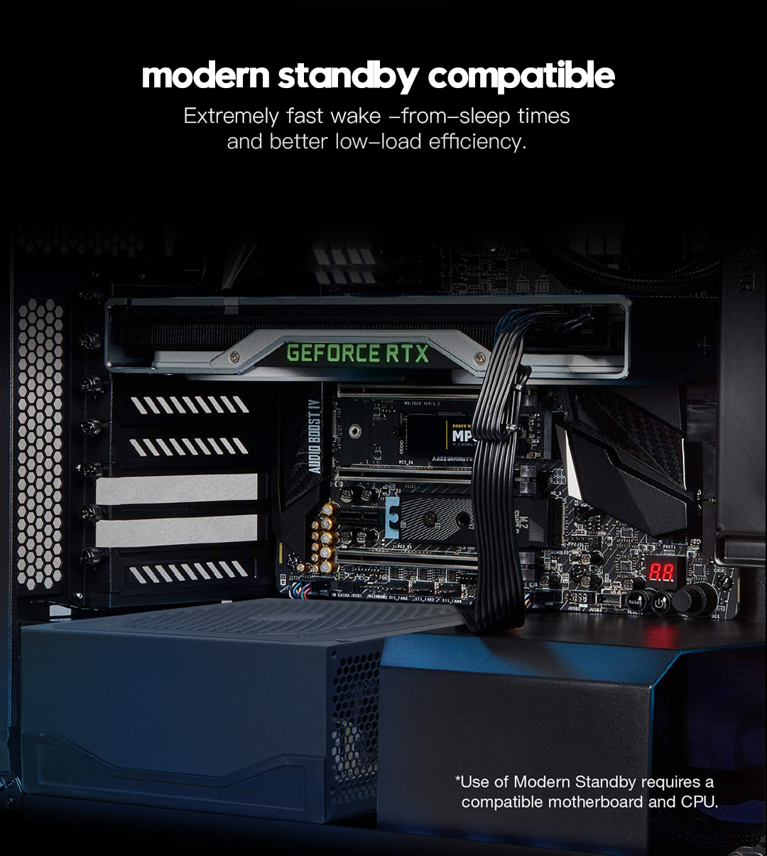 650wb Power Supply Full Module Atx Efficiency Computer Power Supply ...