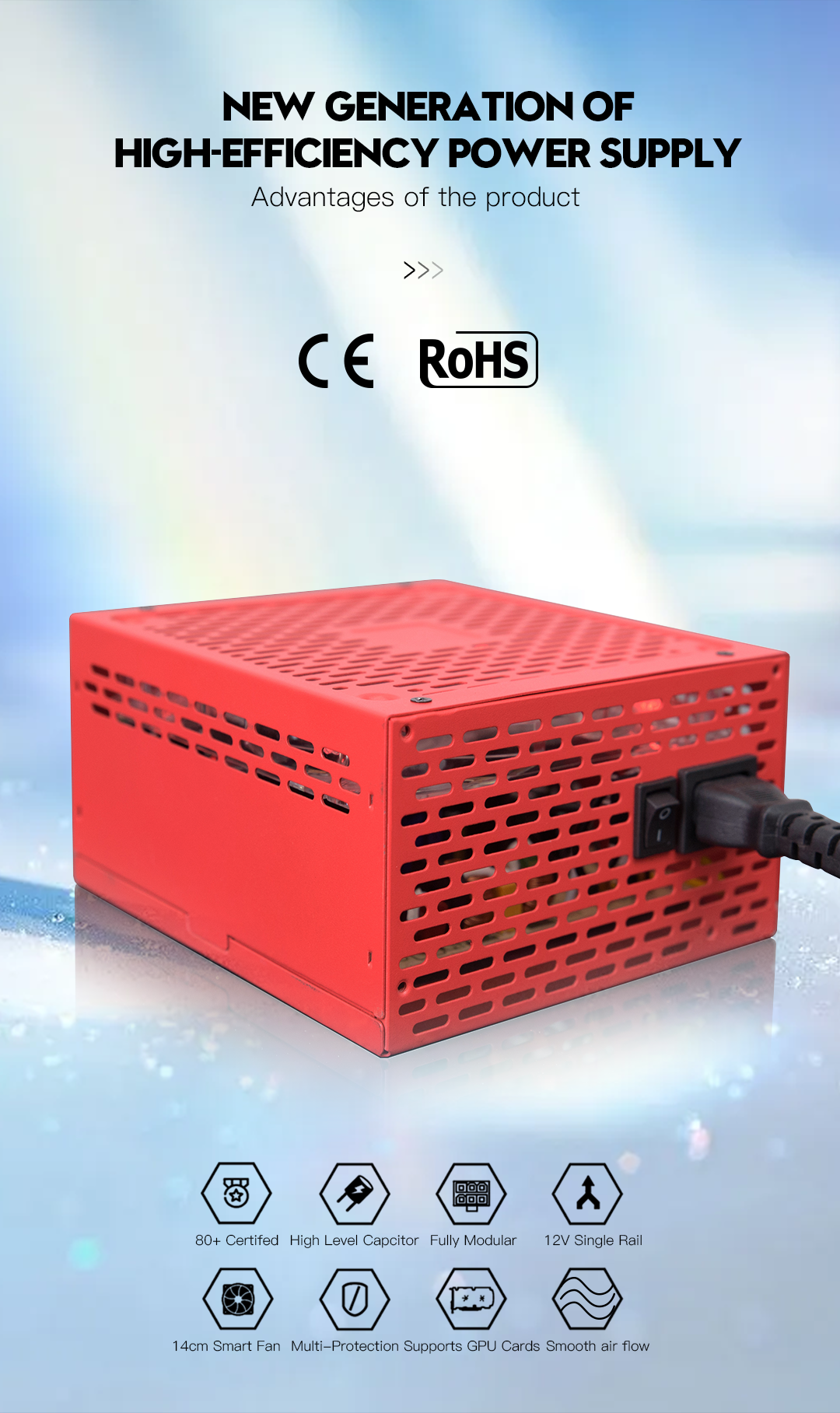 Bulk Buy China Wholesale New Atx Pc Power Supply 650wf Apfc 80 Plus Psu ...