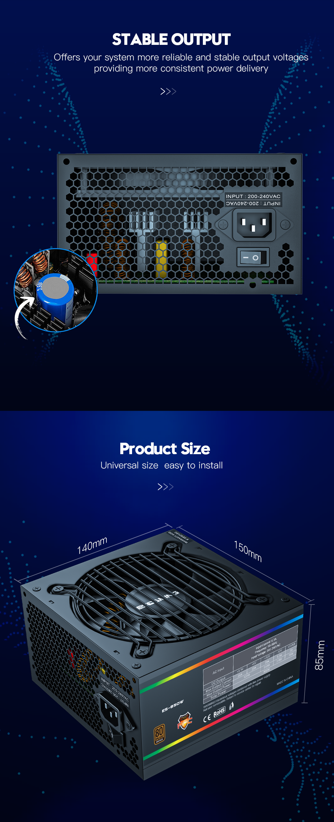 Buy China Wholesale Fuentes De Poder Computer Atx Power Supply Fuente ...