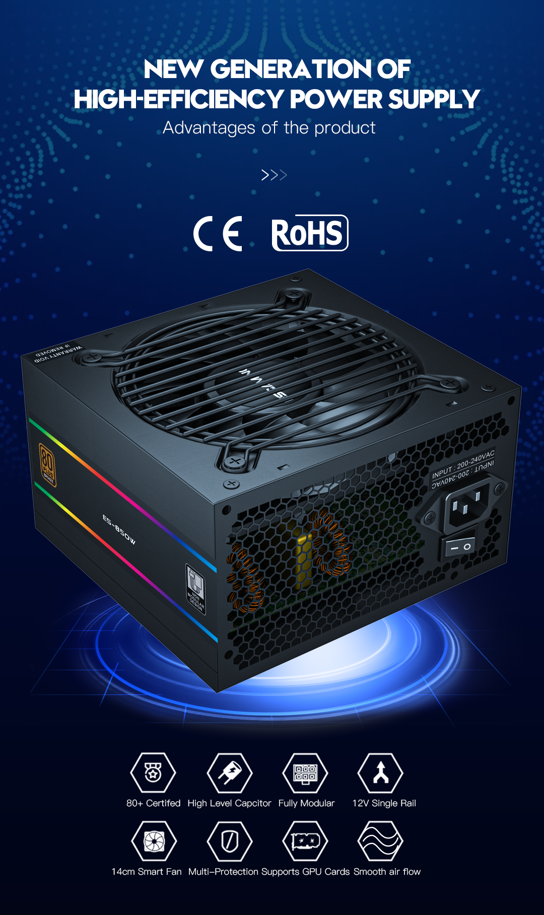 Buy China Wholesale Fuentes De Poder Computer Atx Power Supply Fuente ...