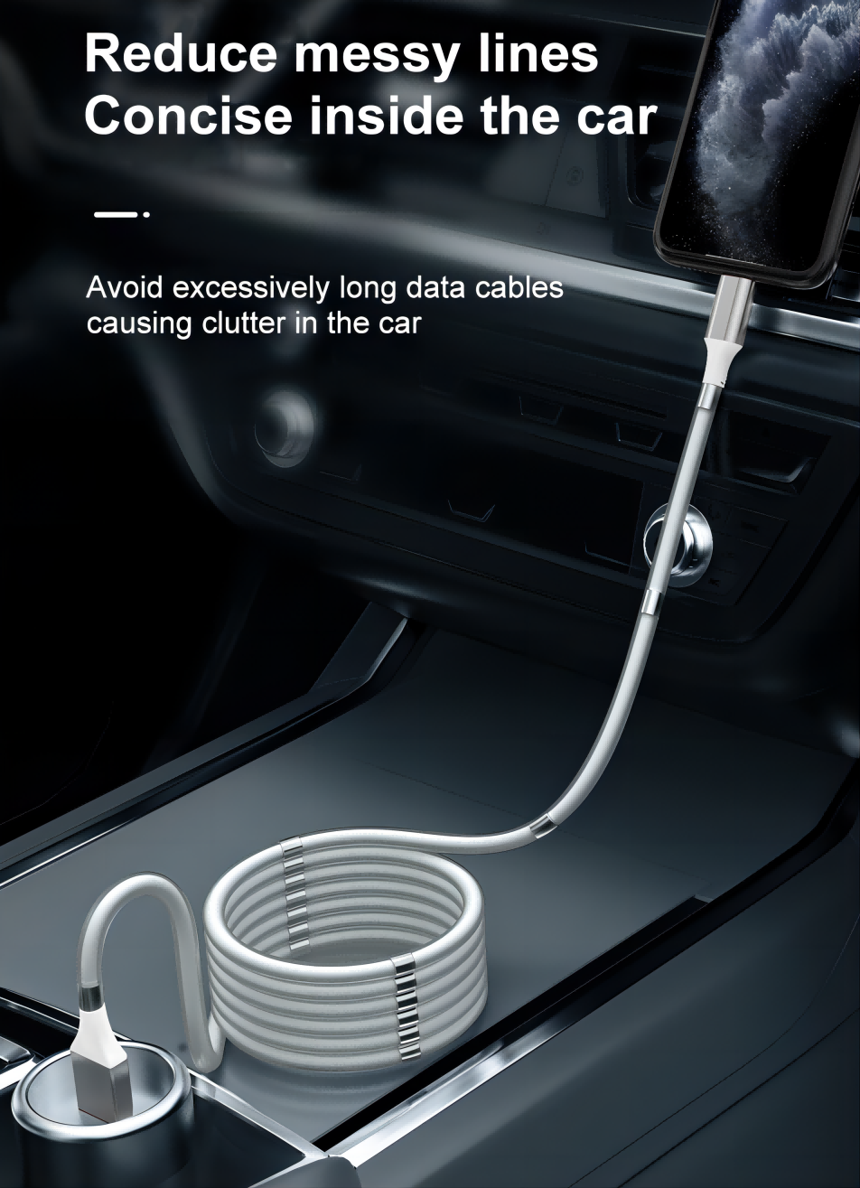 Super Calla Self Winding Magic Rope Fast Charging Magnetic Usb 3.1 Type ...