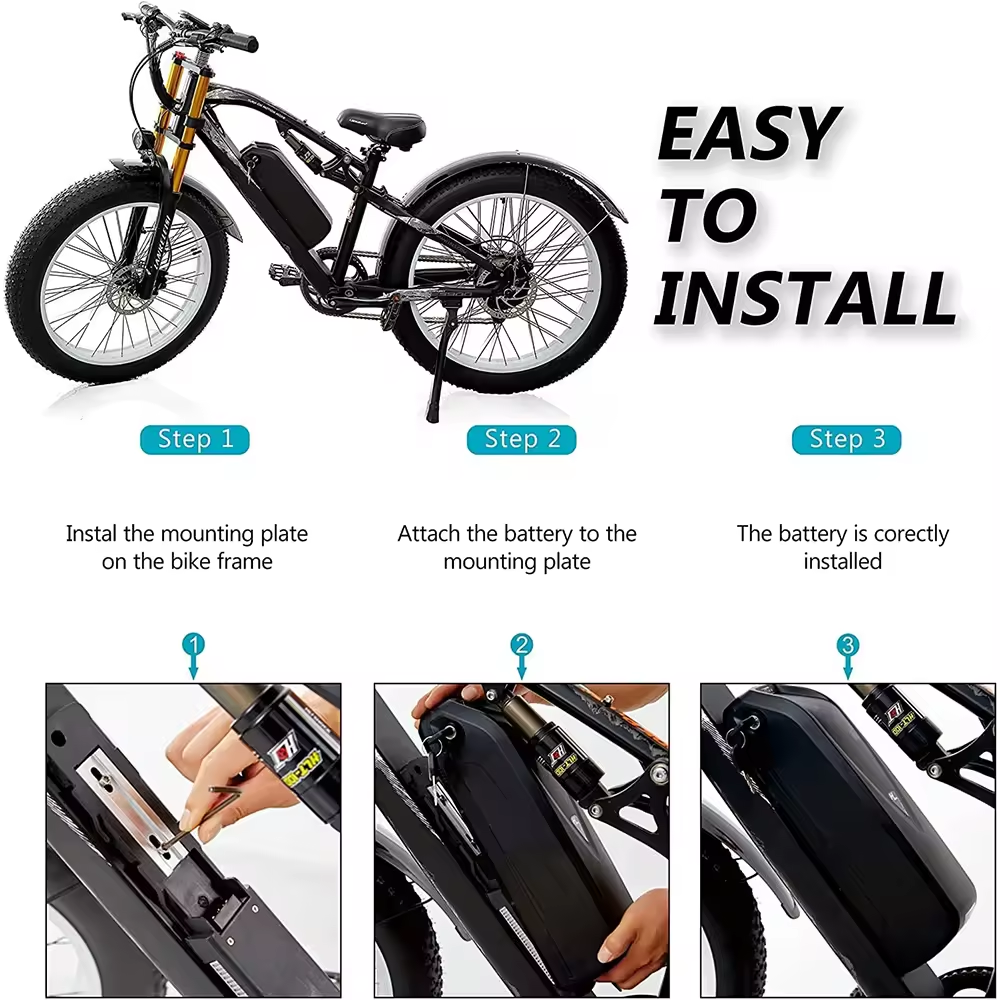 Factory Price 52v18ah Mountain Bike Lithium Battery 52v Electric ...