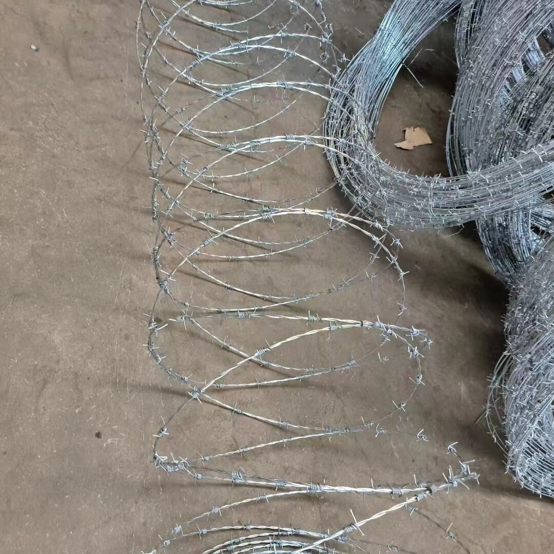 Bwg14x14 Barbed Wire Galvanized Anti-theft Net Barbed Wire Protective ...