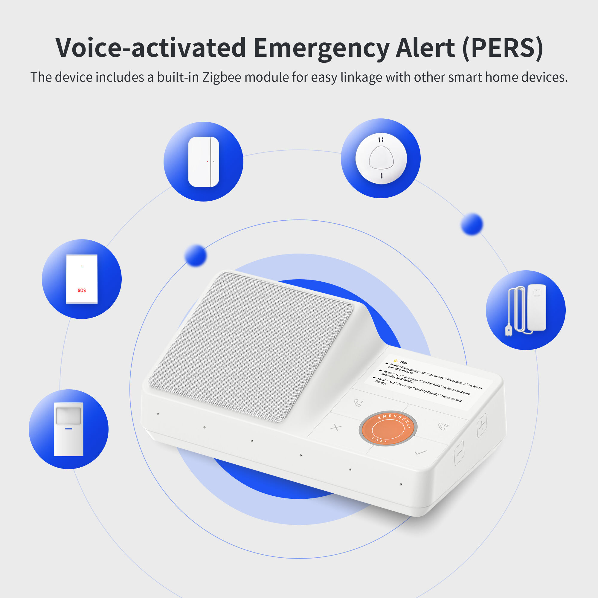 Voice Activated Medical Alert For Elderly Care, Personal Emergency ...