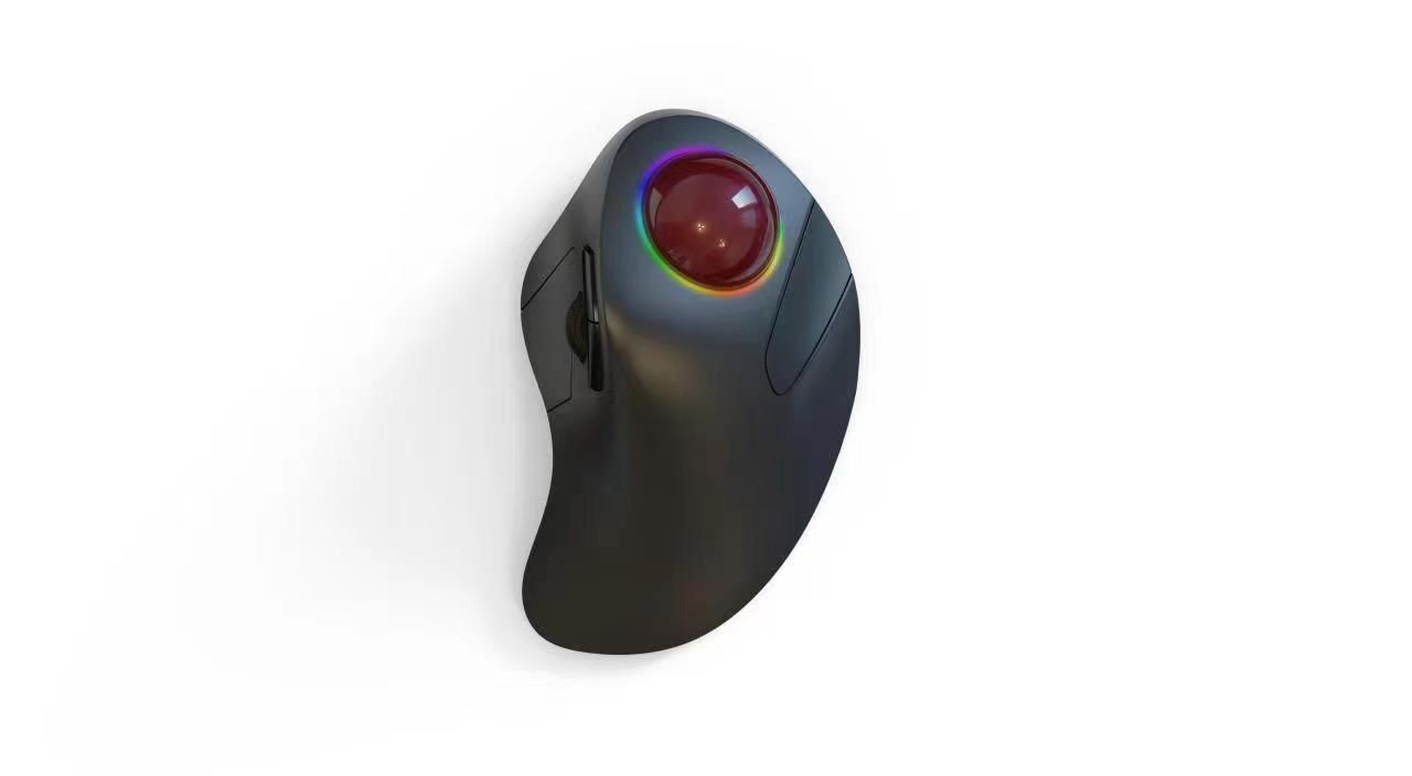 Wireless Ergonomic Index Finger Trackball Mouse, Rechargeable ...