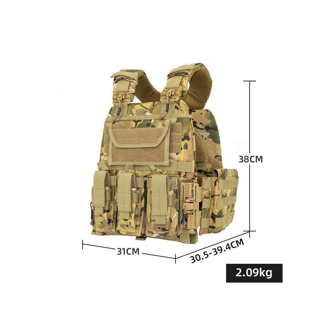 Bulletproof Tactical Vest Oxford Cloth Multi-functional Quick Release ...