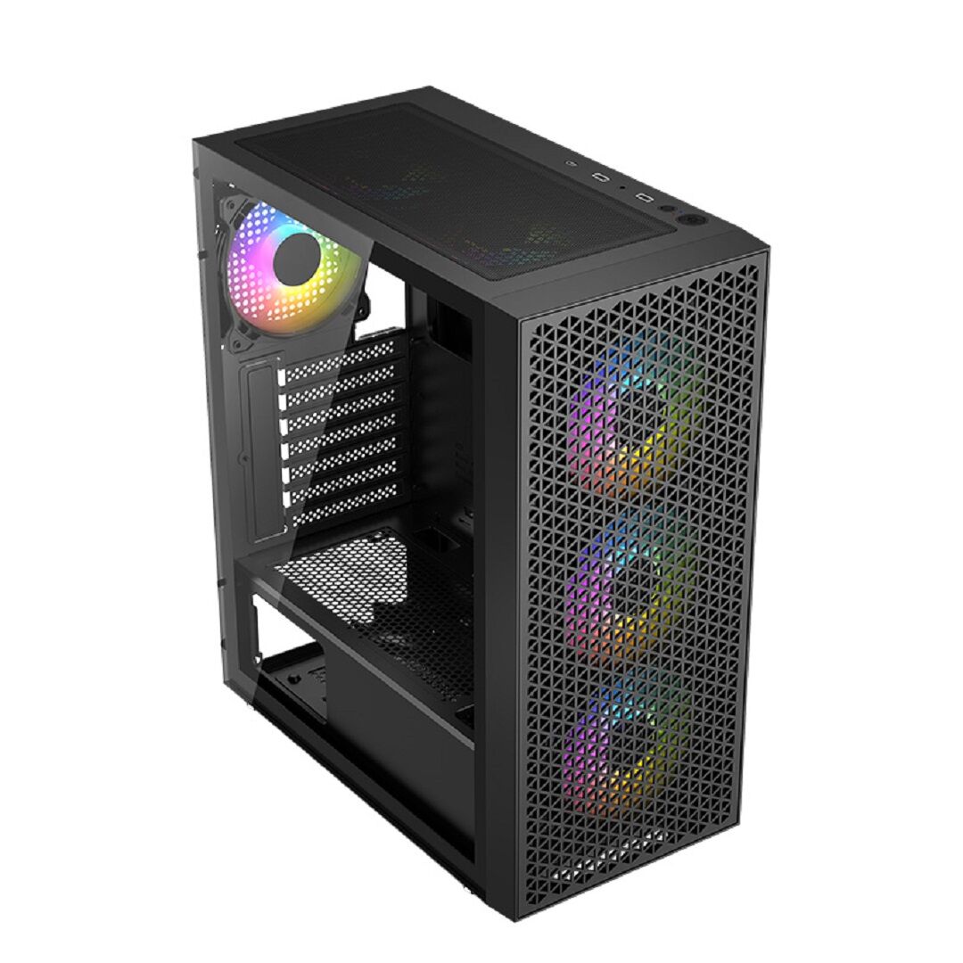 Super Heat Dissipation Hollow Panel Atx Gaming Computer Case Classic ...