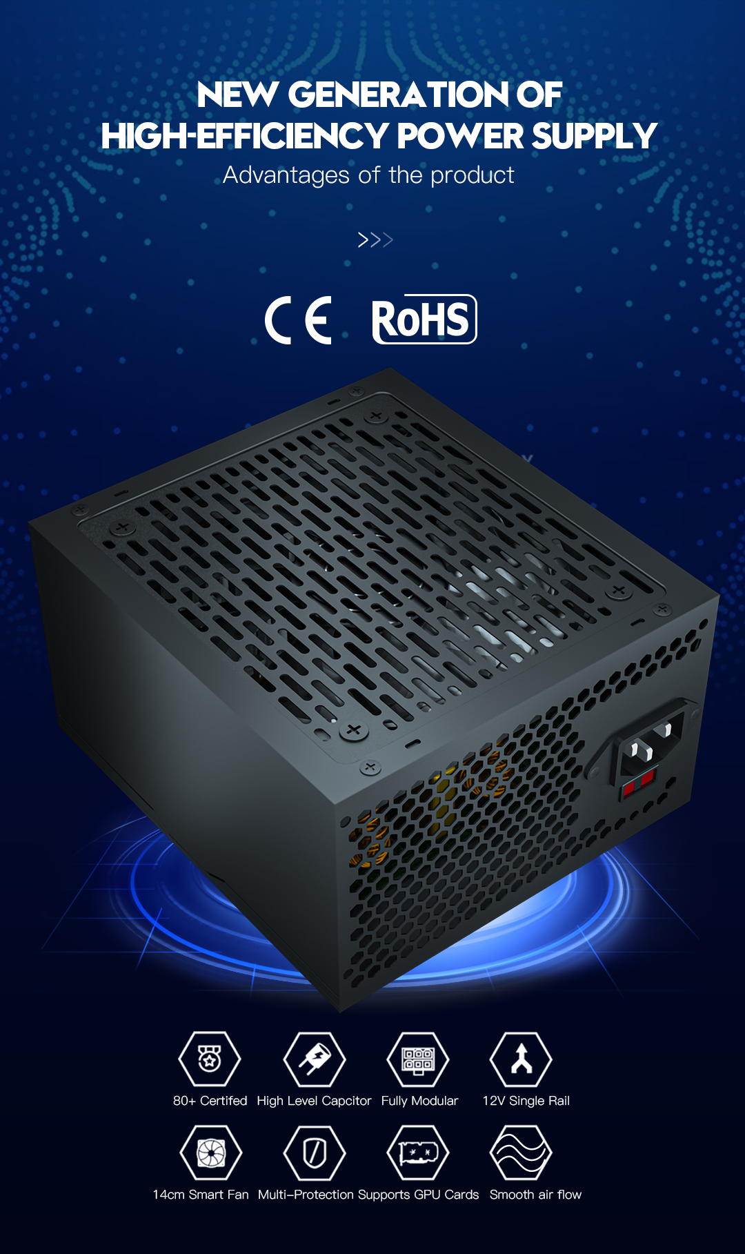 Buy Wholesale China Gaming Computer Psu Power Supply 250wb/300w/400w ...