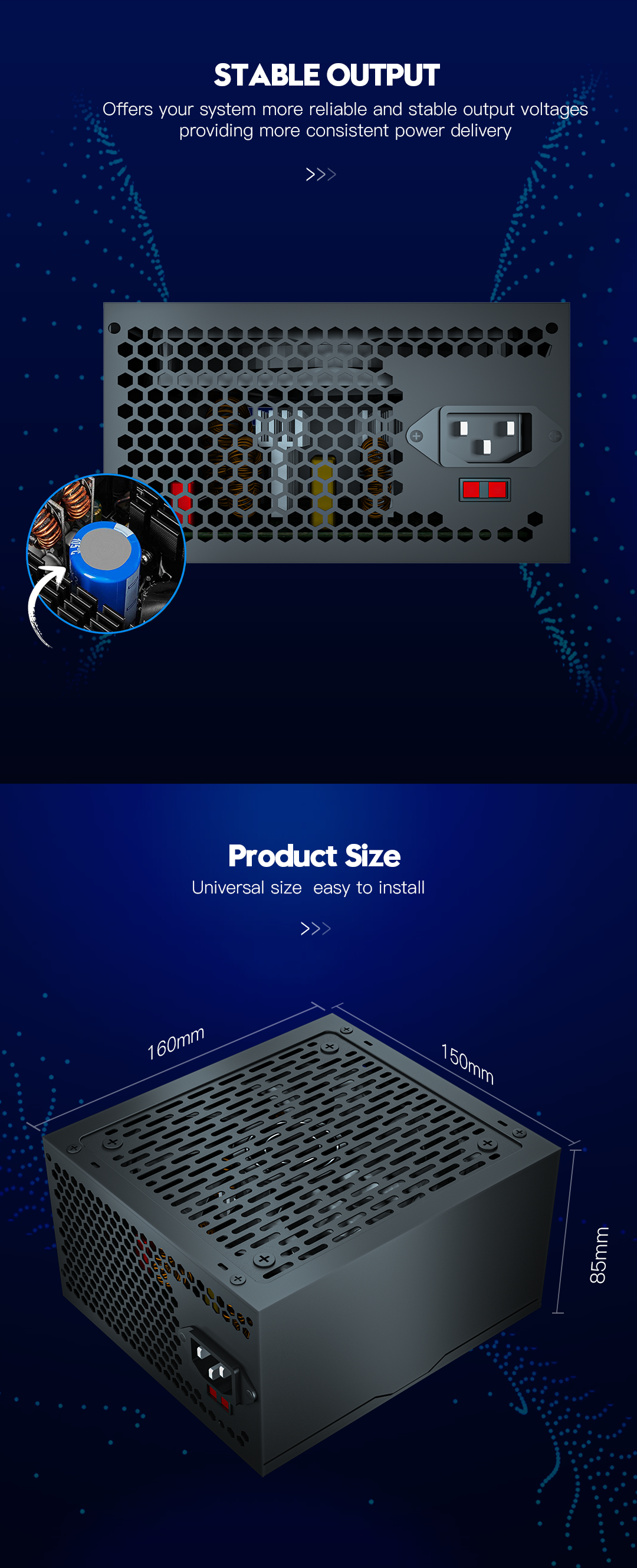 Buy Wholesale China Gaming Computer Psu Power Supply 250wb/300w/400w ...