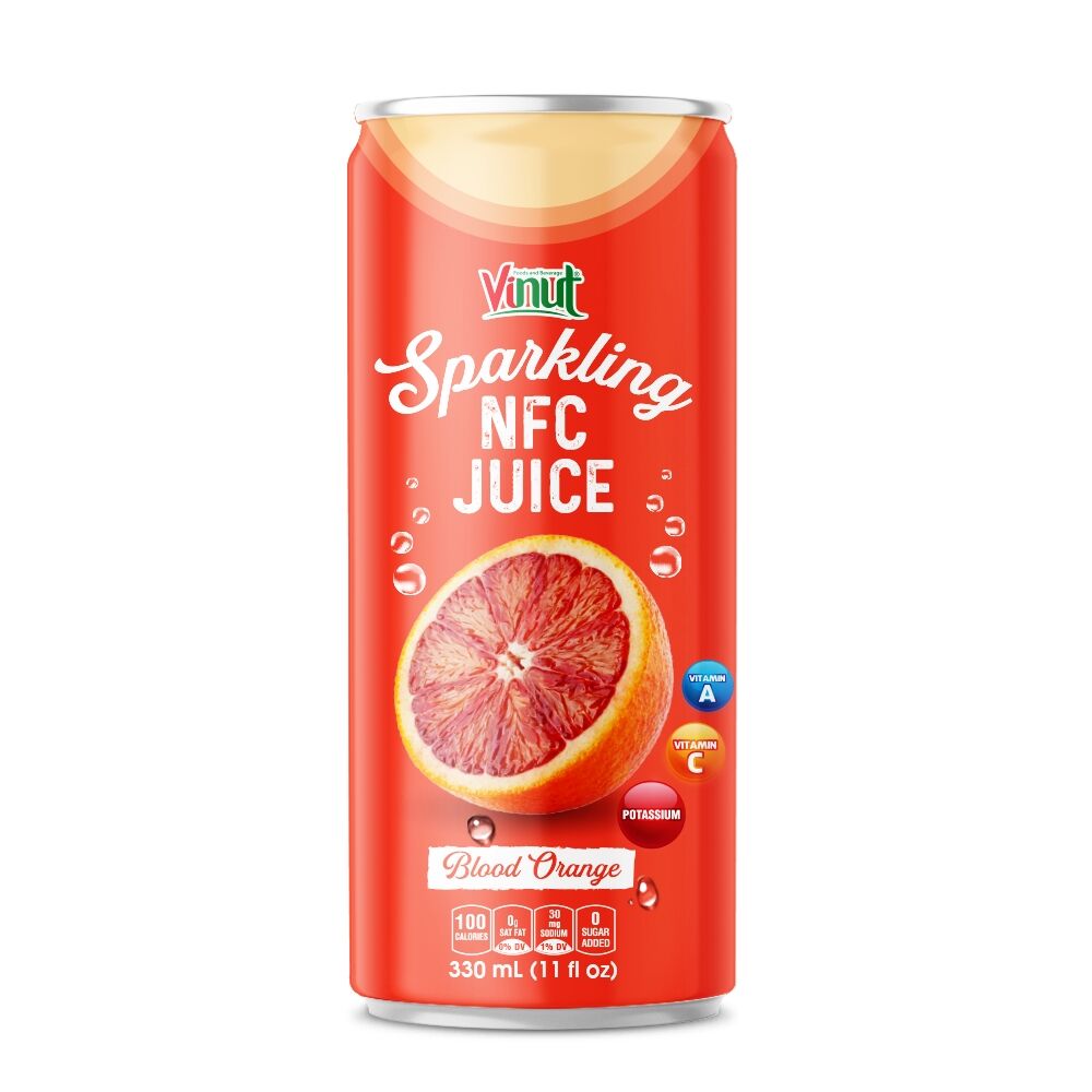 Carbonated Blood Orange Soft Drink 330ml Can Supplier Beverage Free ...