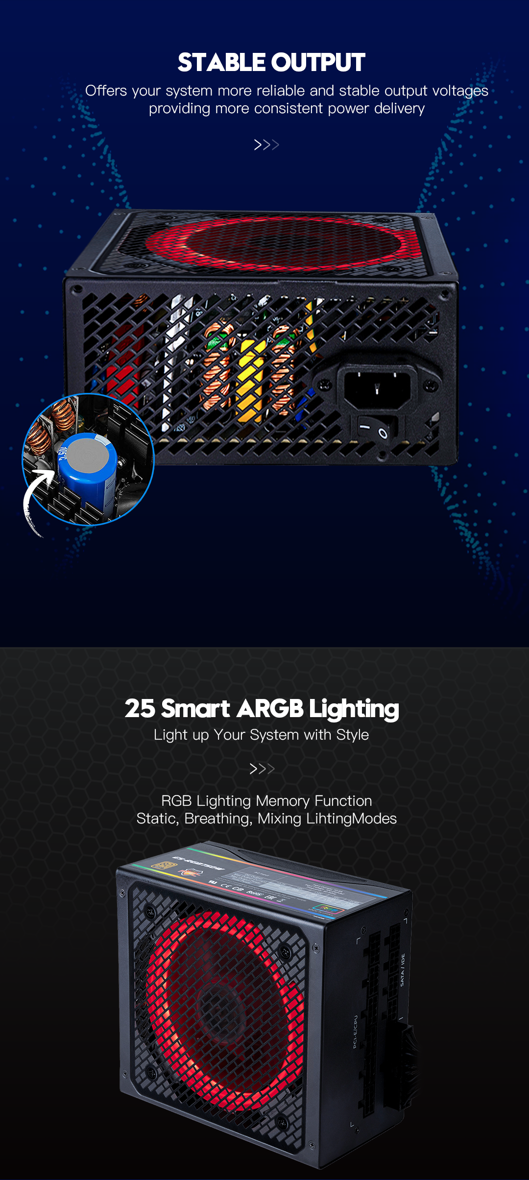 Buy China Wholesale Free Oem Sample Pc Power Supplies Rgb 400wa 450w ...