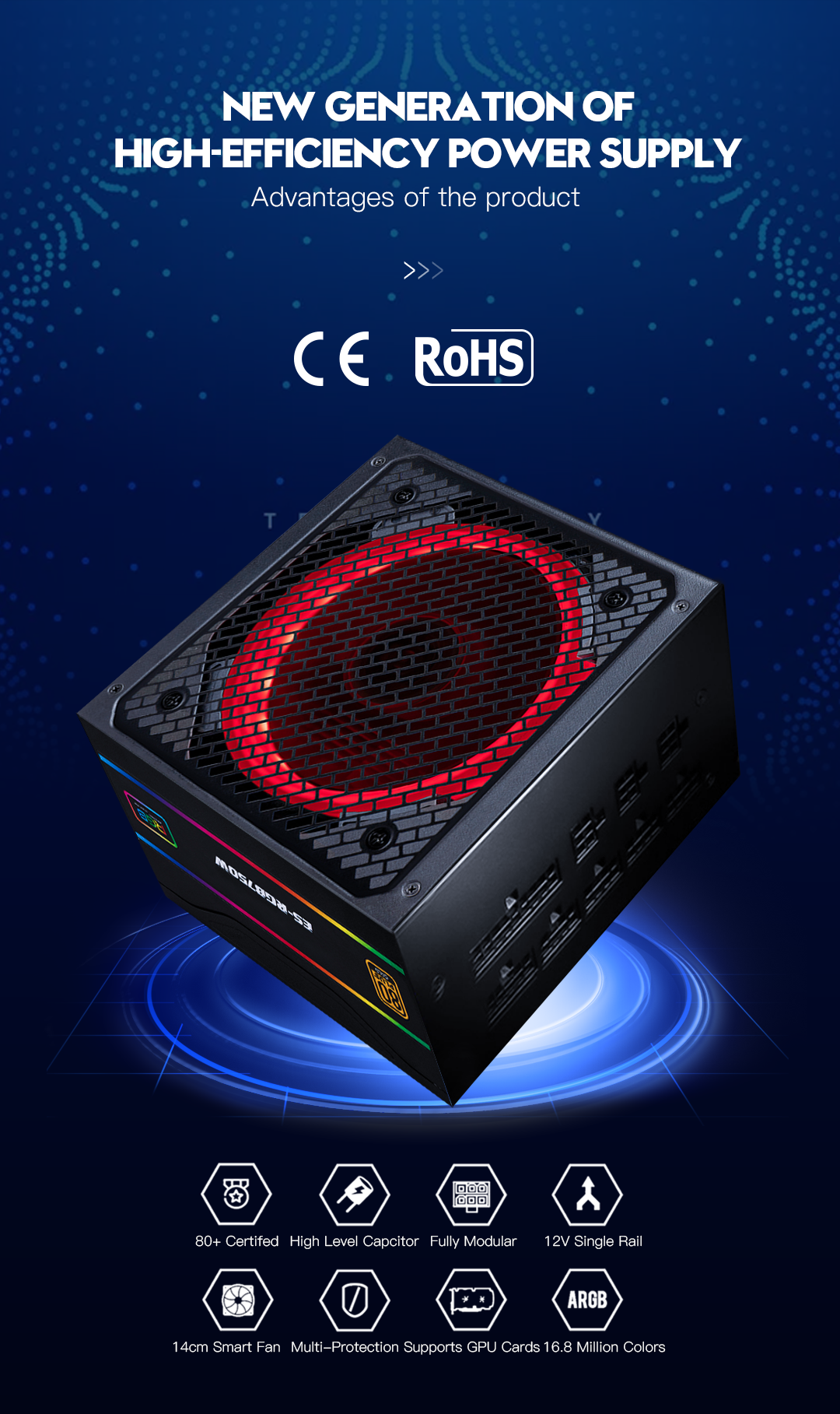 Buy China Wholesale Free Oem Sample Pc Power Supplies Rgb 400wa 450w 500w 550w 600w 650w 700w ...