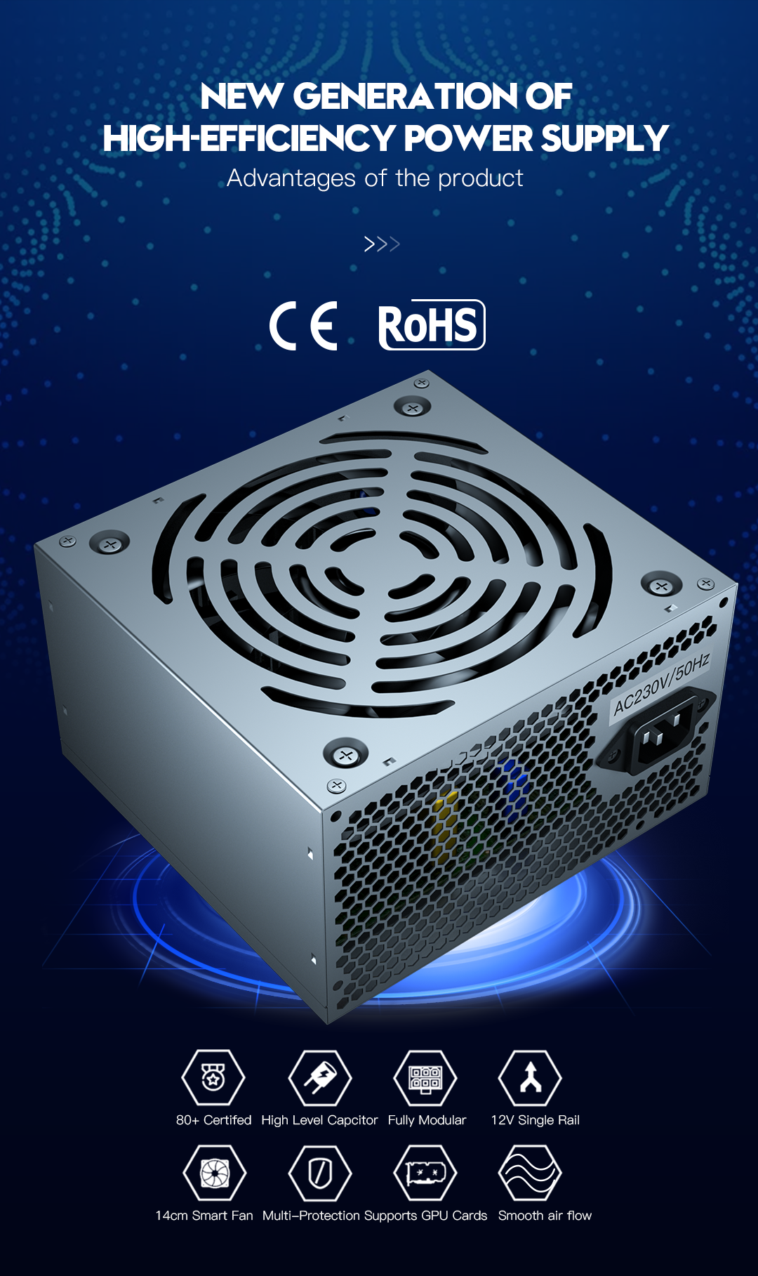 Buy China Wholesale Free Oem Sample Pc Power Supplies Rgb 200we 230w ...