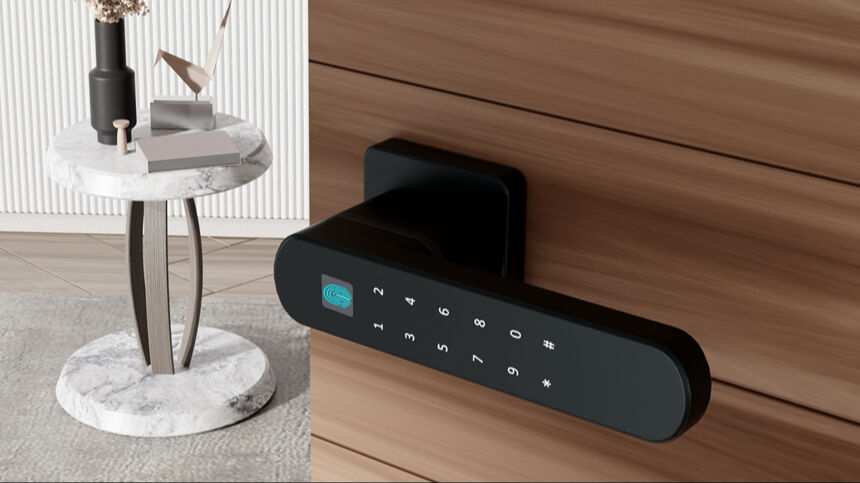 High Quality Keyless Smart Lock Tuya Smart Handle Door Lock With ...