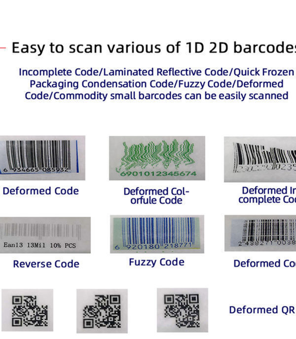 Buy Wholesale China Desktop Qr Code Scanner Reader 1d 2d Qr Code ...