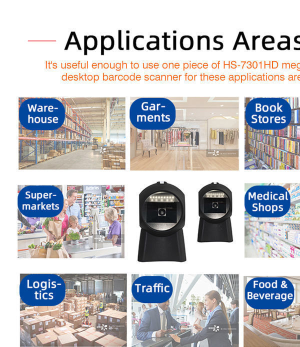 Bulk Buy China Wholesale Desktop Corded Qr Code Scanner Reader 2d Qr ...