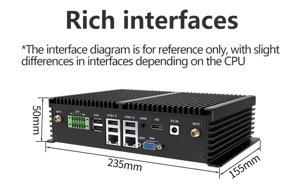 Factory Direct High Quality China Wholesale Mini Pc 2lan 6com Fanless Industrial Computer Core ...