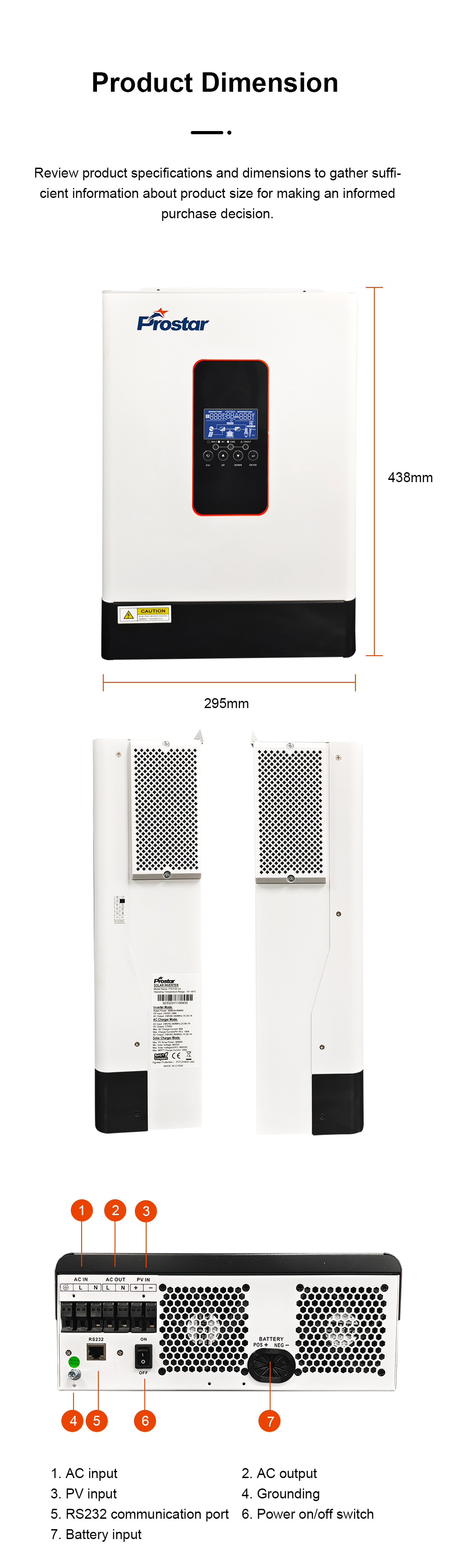 Factory Direct Off Grid Hybrid Solar Inverter 3.5kw 5.5kw 6.2kw 24v ...