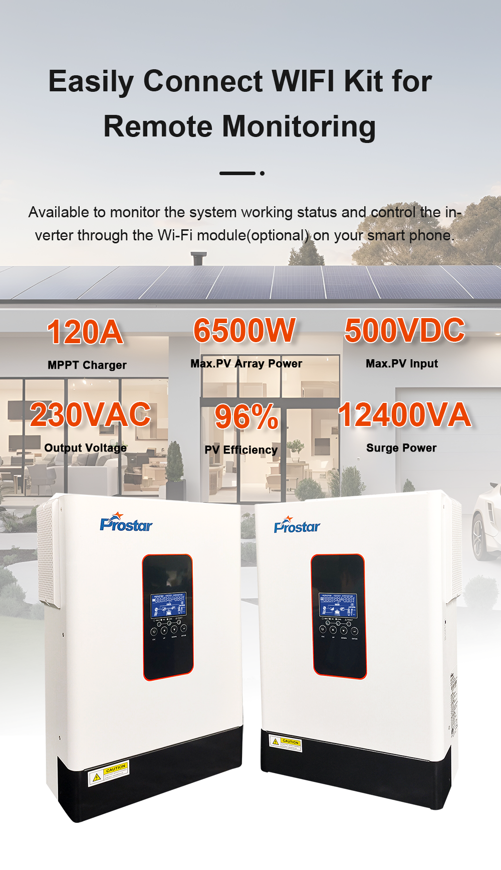 Factory Direct Off Grid Hybrid Solar Inverter 3.5kw 5.5kw 6.2kw 24v Pure Sine Wave Inverter ...