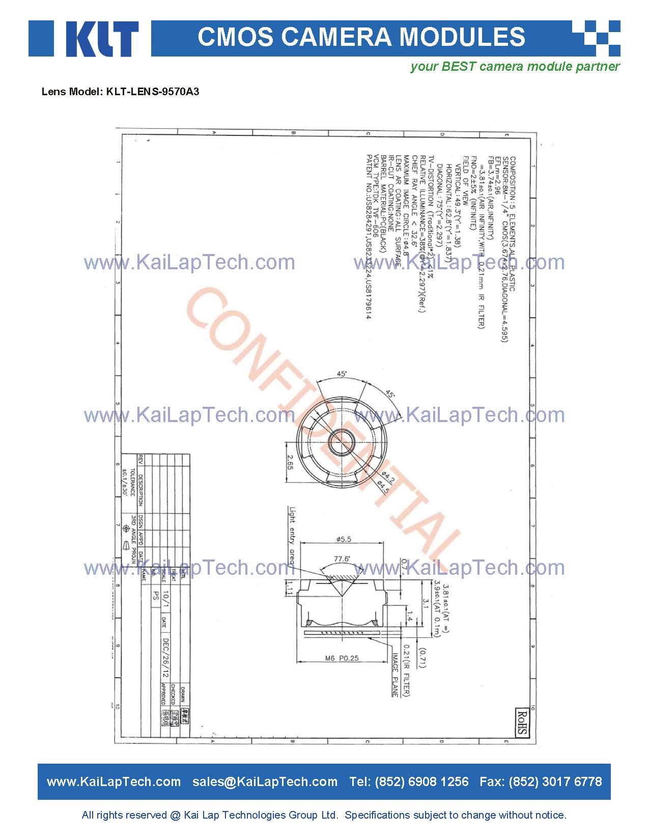 Buy Wholesale Hong Kong SAR Klt-rp-imx219 V3.0 8mp Imx219 Interface ...