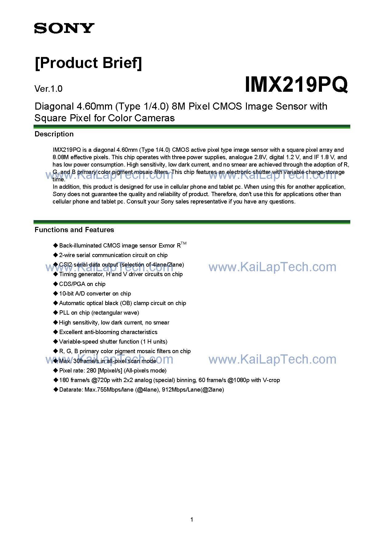 Buy Wholesale Hong Kong SAR Klt-rp-imx219 V3.0 8mp Imx219 Interface ...