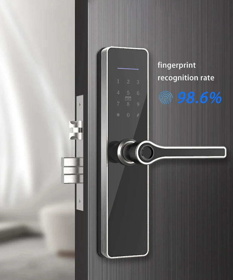 2023 Modern Design New Home Electronics Unlock Digital Door Lock Smart Card Lock 5050 Mortise ...