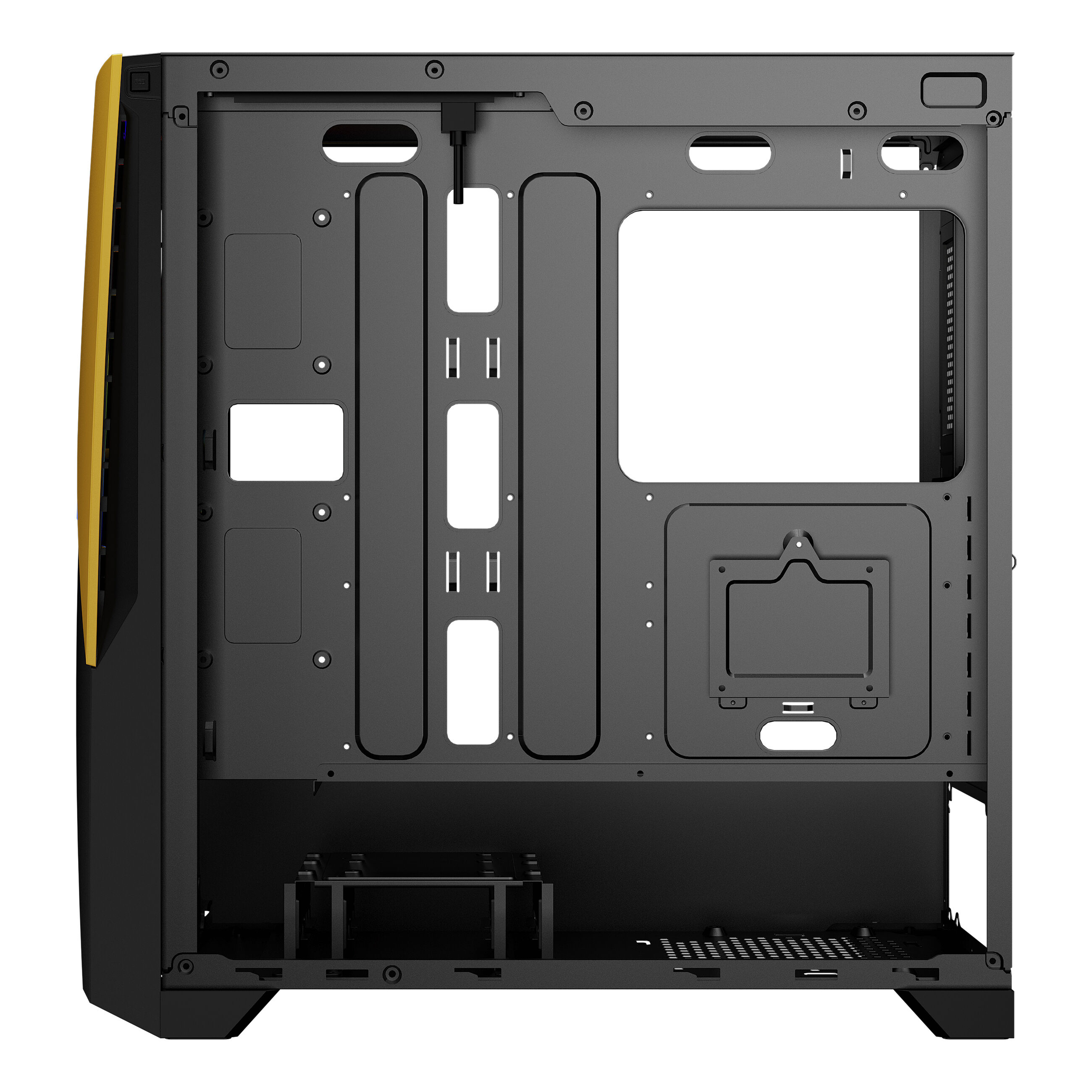 Hot Sales Gaming Eatx Pc Mid Tower Gaming Pc Cases With Rgb Fans& Glass ...