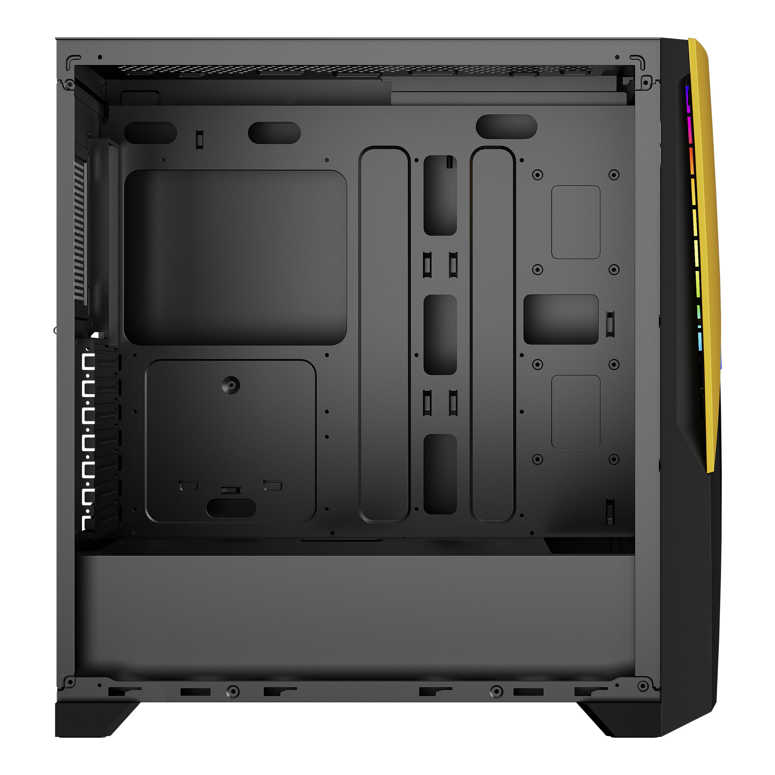Hot Sales Gaming Eatx Pc Mid Tower Gaming Pc Cases With Rgb Fans& Glass ...