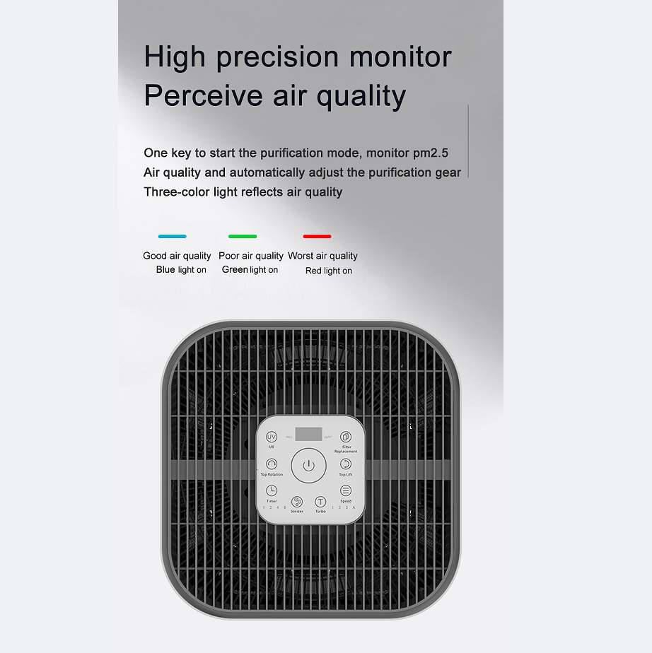 Oem Factory Automatic Sensor Hepa Filter Portable Smart Air Purifier ...
